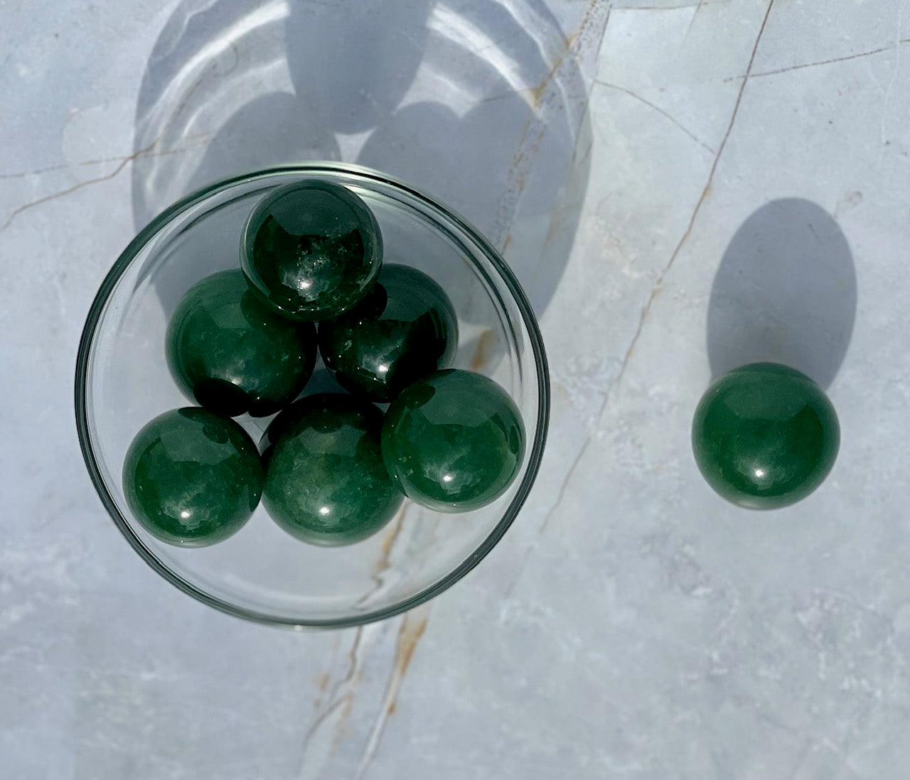 Green Aventurine Mini Spheres – Dougie Rose Soap
